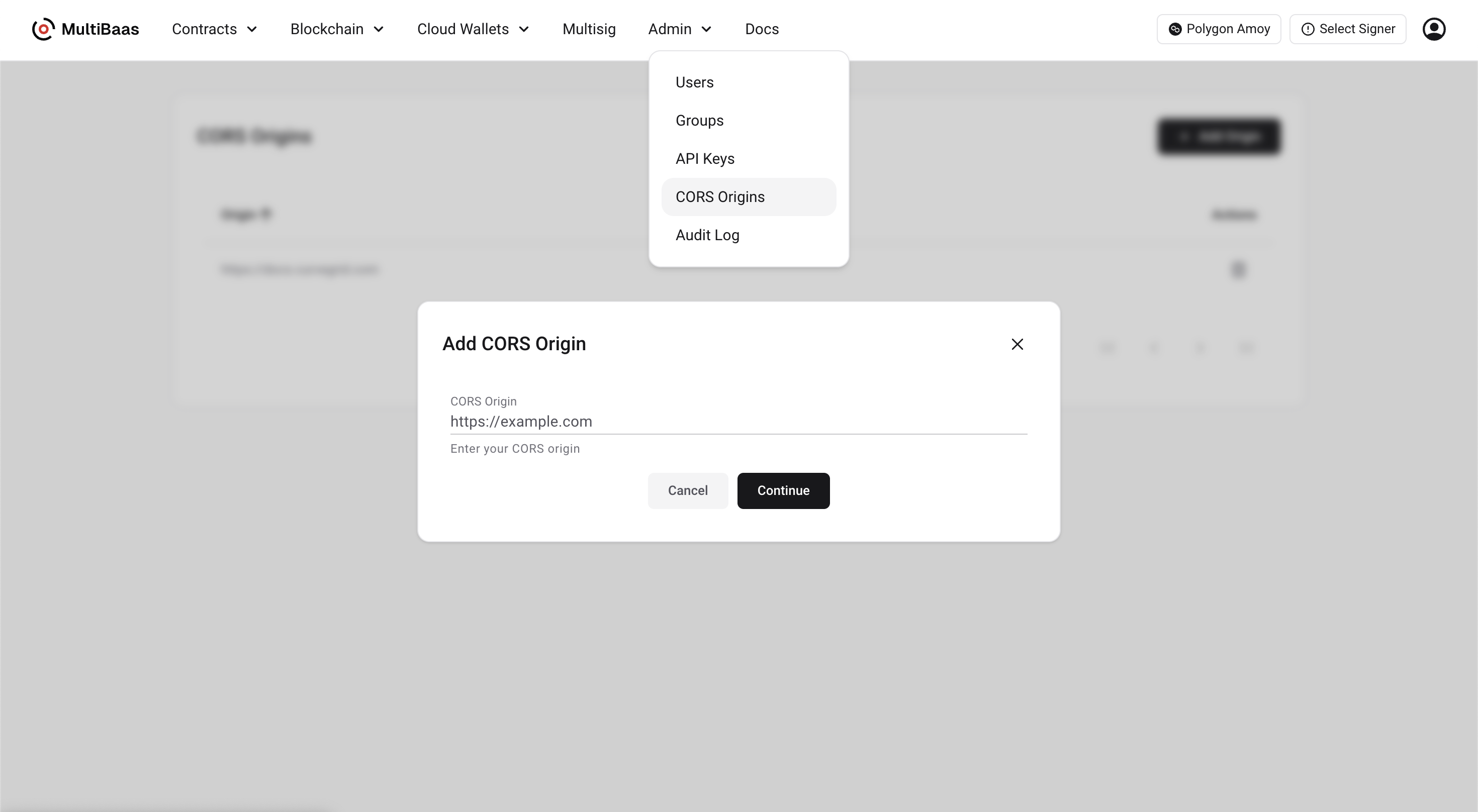 Build a frontend app | Curvegrid Documentation